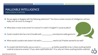 Introduction to a Growth Mindset | PPT