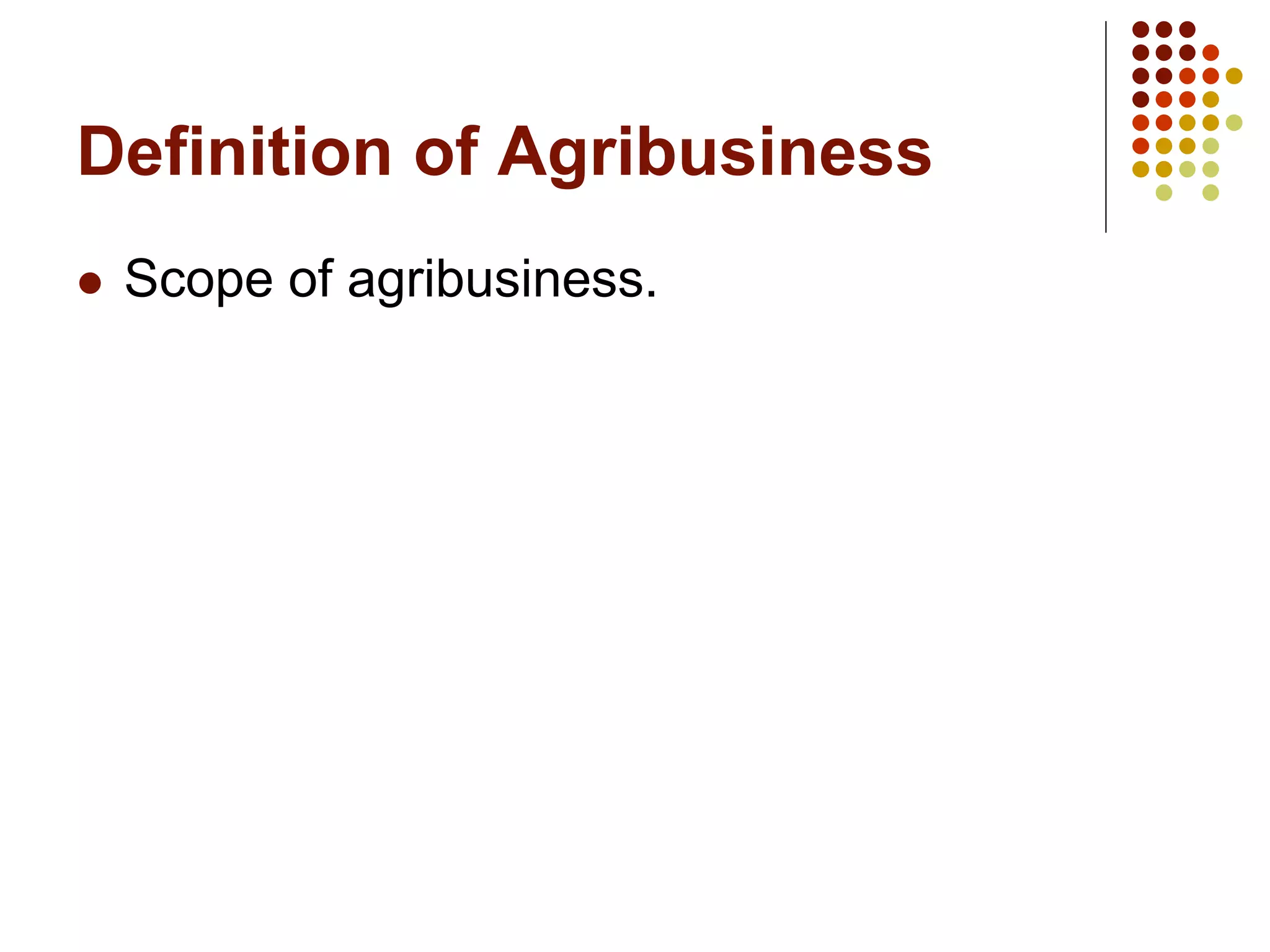 Introduction to agribusiness marketing | PPTX