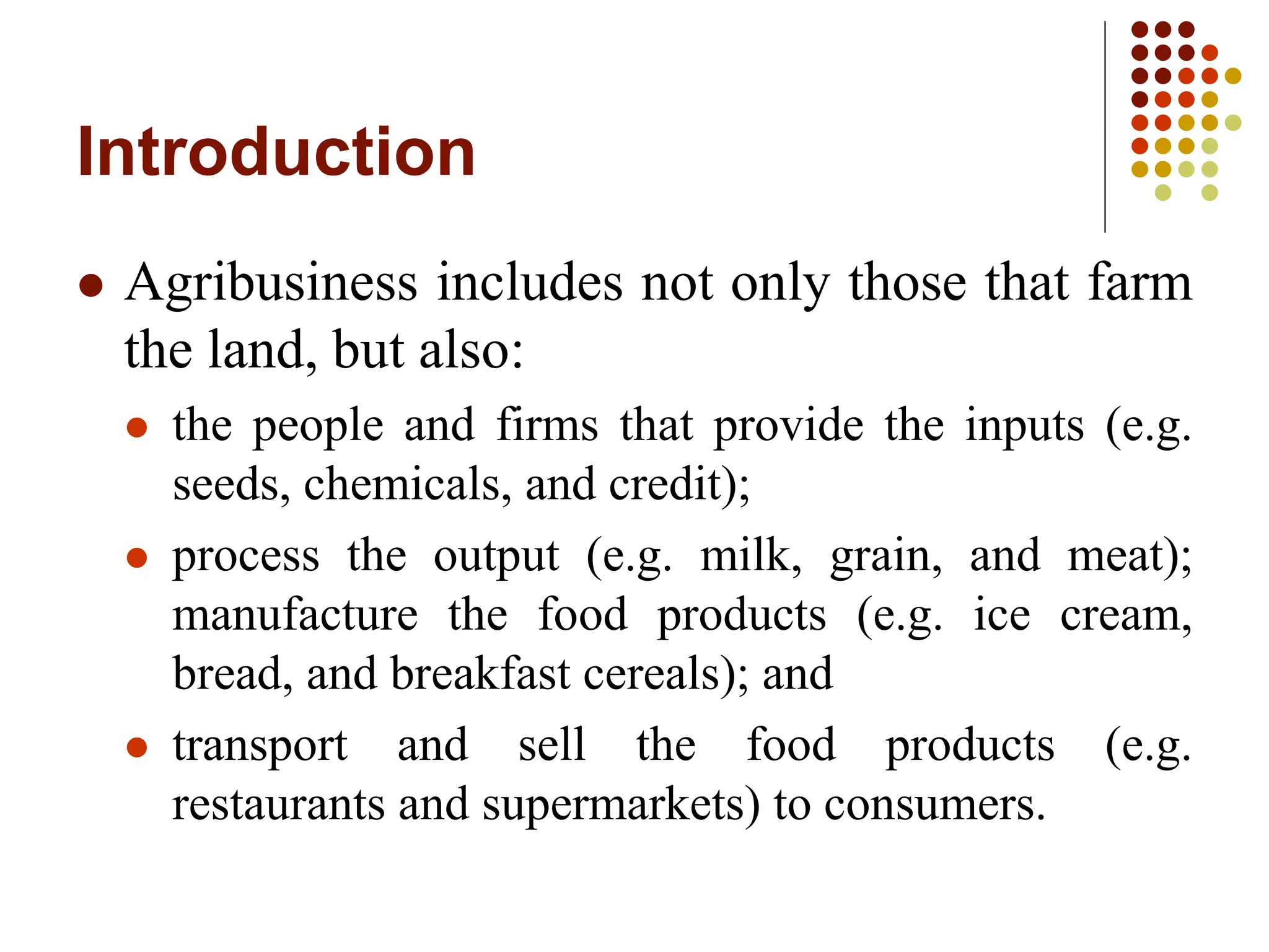 Introduction to agribusiness marketing | PPTX