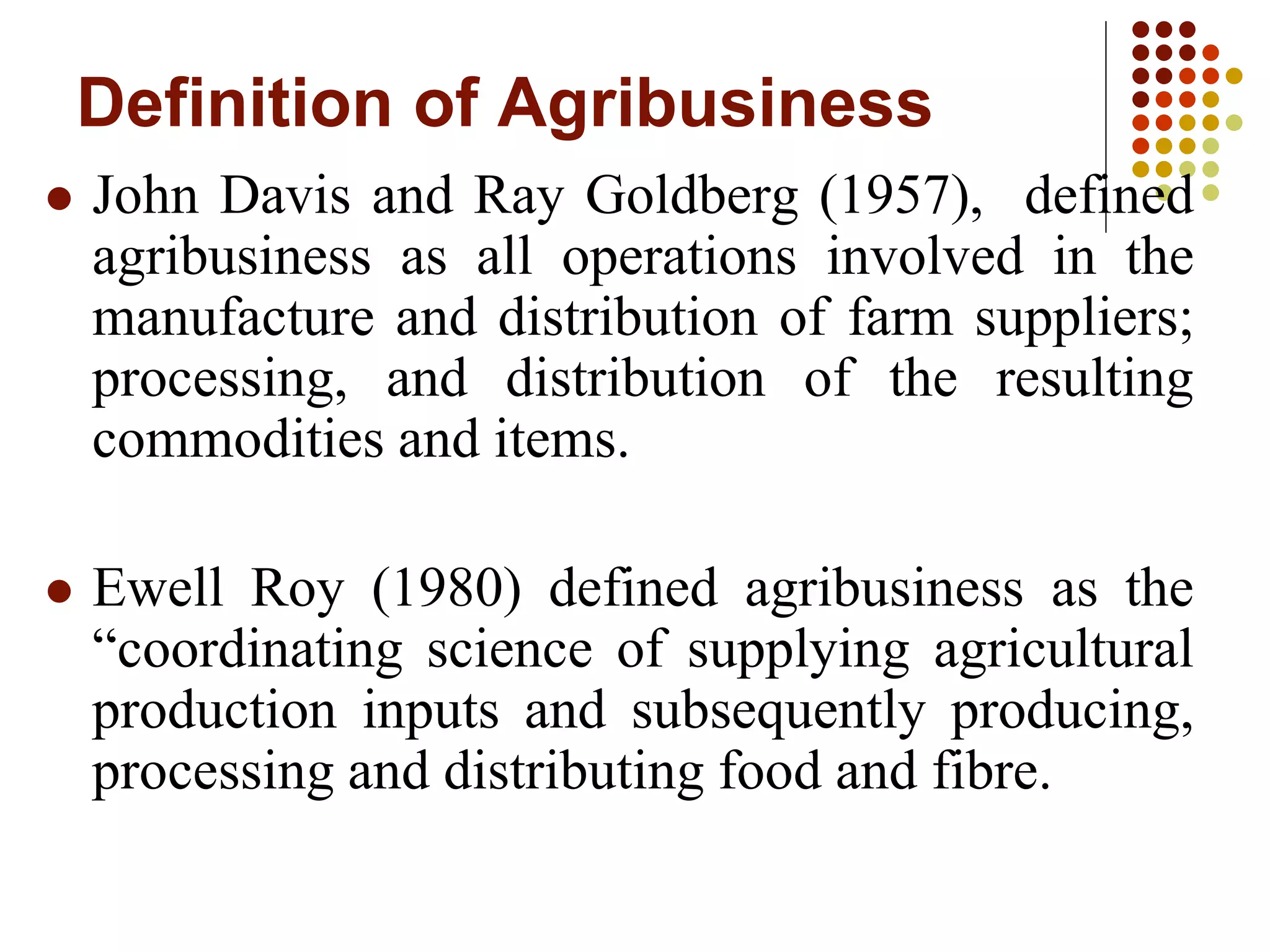 Introduction to agribusiness marketing | PPTX