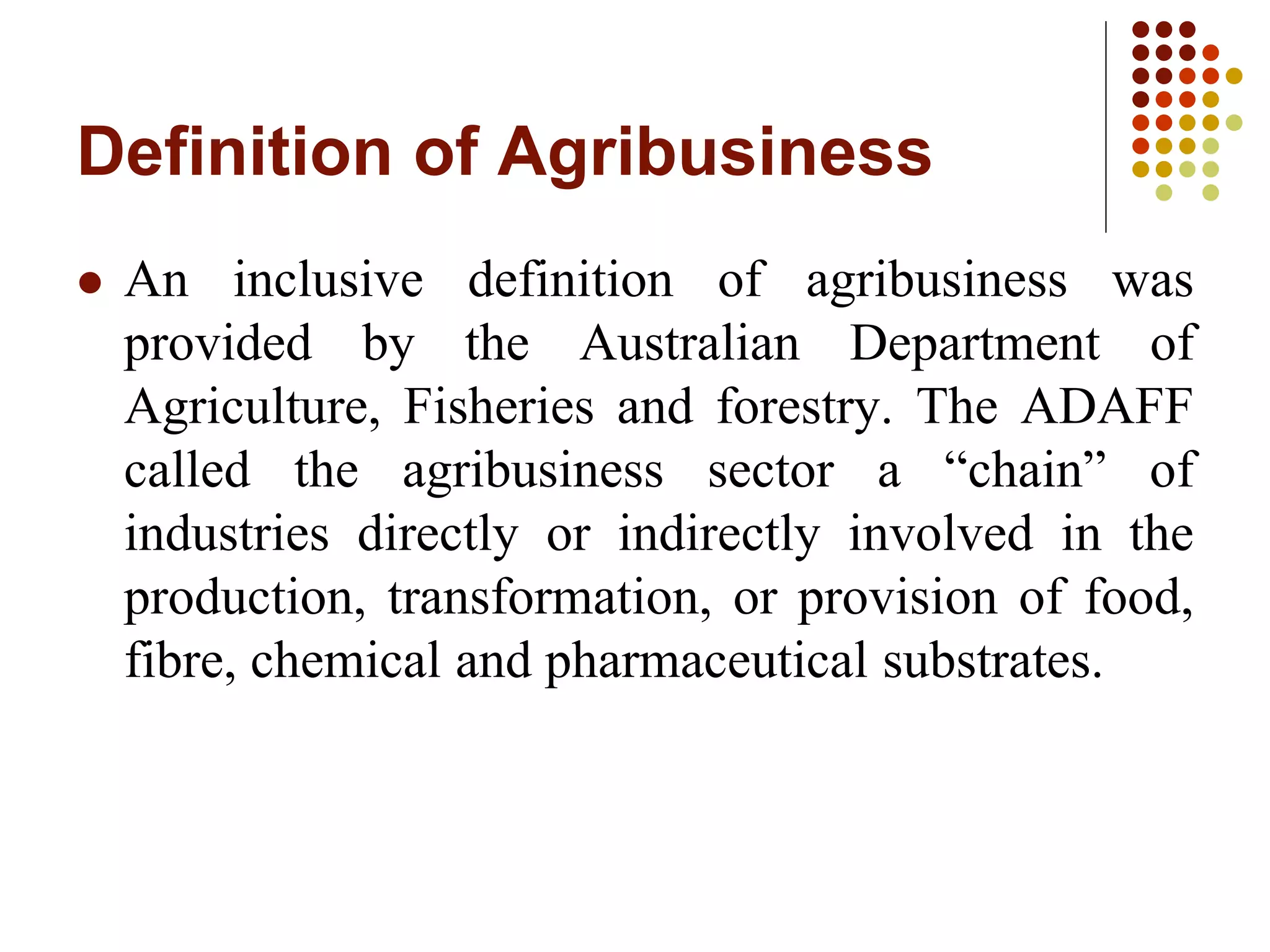 Introduction to agribusiness marketing | PPTX