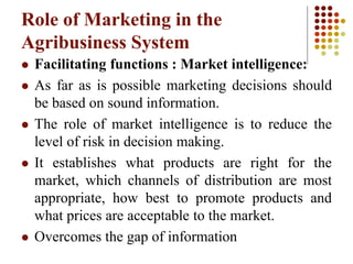 Introduction to agribusiness marketing | PPTX