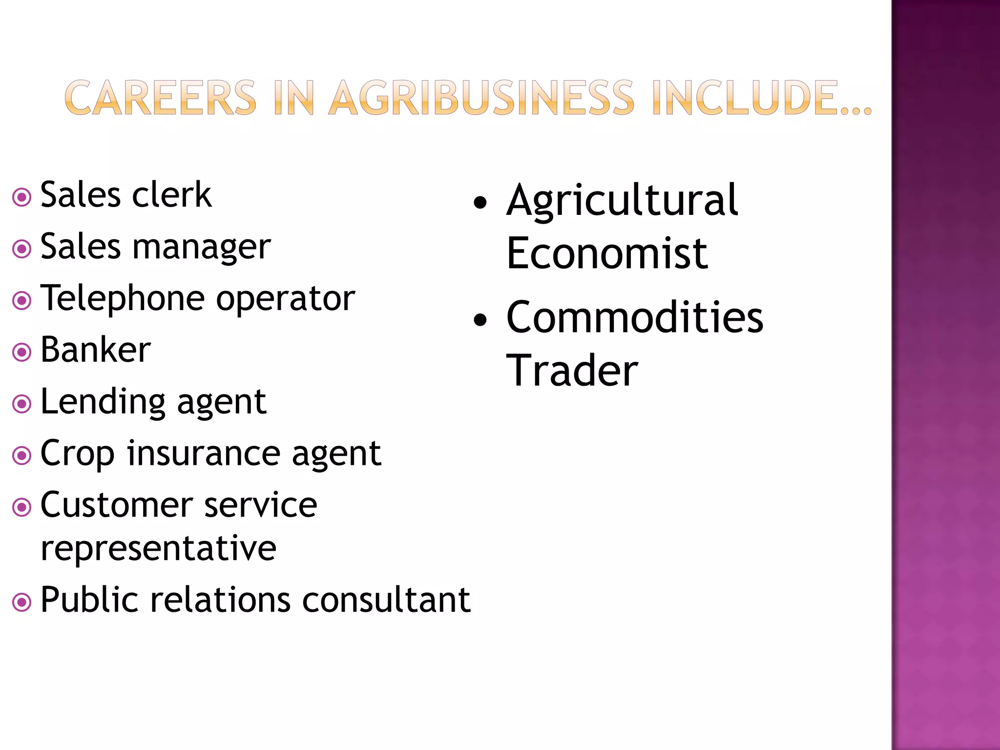 Introduction to agriculture handout | PPTX