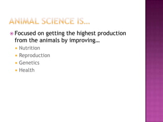 Introduction to agriculture handout | PPTX