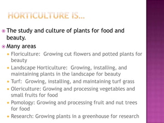 Introduction to agriculture handout | PPTX