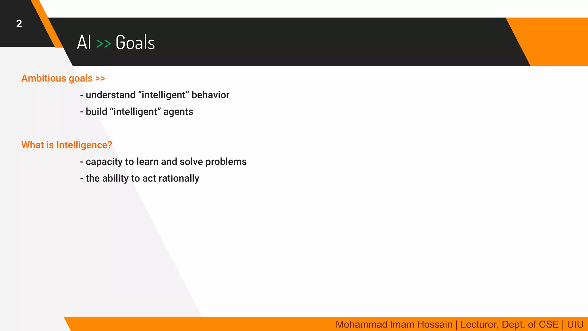 AI 1 | Introduction to Artificial Intelligence | PDF