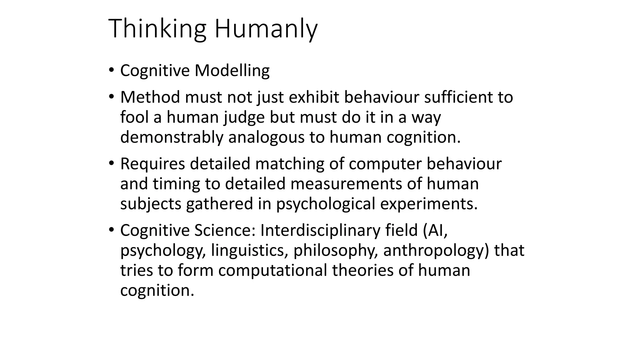 Ppt On Introduction To Ai Unit 1 Part 1pptx Artificial Intelligence Technology And Computing