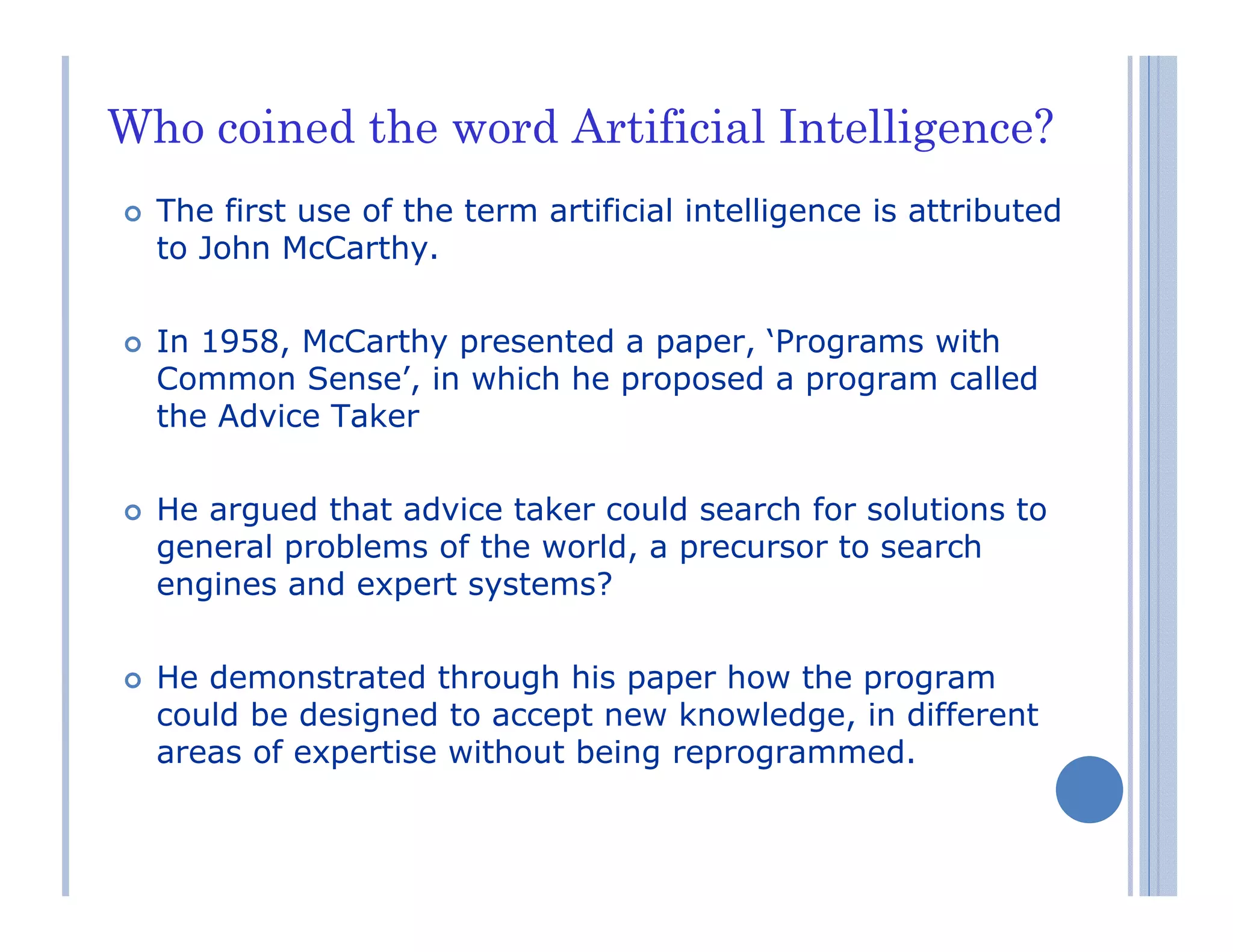 What really is Artificial Intelligence about? | PDF