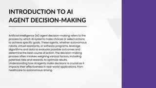 Introduction to AI Agent Decision-Making | PPT