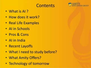 Introduction to ai (artificial intelligence) | PPTX