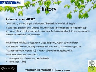 AIESEC in Bangalore | Introduction to AIESEC | PDF