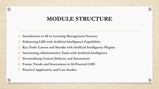 Introduction to AI in Learning Management Systems (LMS) | PPT