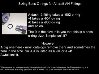 Introduction to aircraft_o_rings | PPT | Auto Type | Automotive