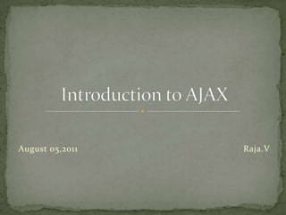 Introduction to ajax | PPTX