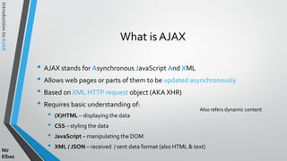 Introduction to ajax | PPT