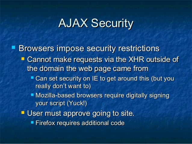 Introduction To Ajax