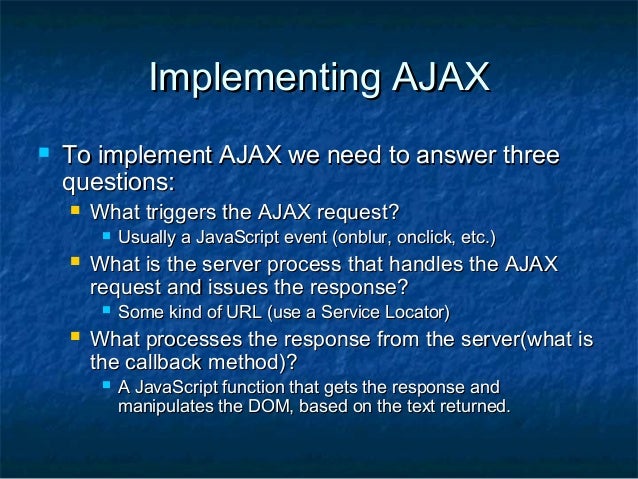 Introduction to ajax