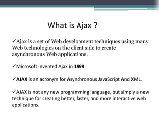 Introduction to ajax | PPT