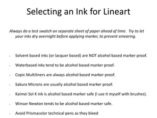 Introduction to Alcohol Based Markers- Presented at Mechacon 2014 | PPT