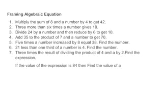 Introduction to Algebra presentation.pptx | Physics | Science