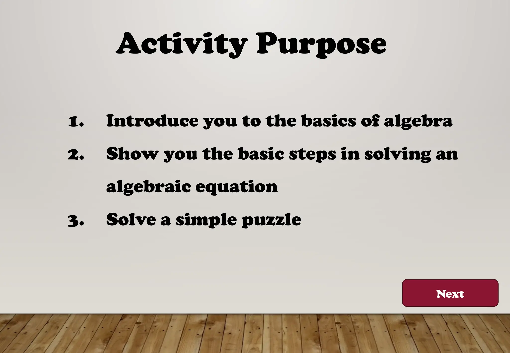 Mrs Mhondiwa Introduction to Algebra class | PPTX