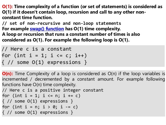 Introduction To Algorithms Complexity Analysis