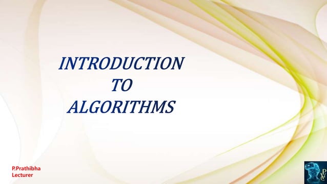 Introduction to algorithms | PPT