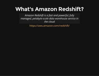 Introduction to Amazon Redshift | PPT