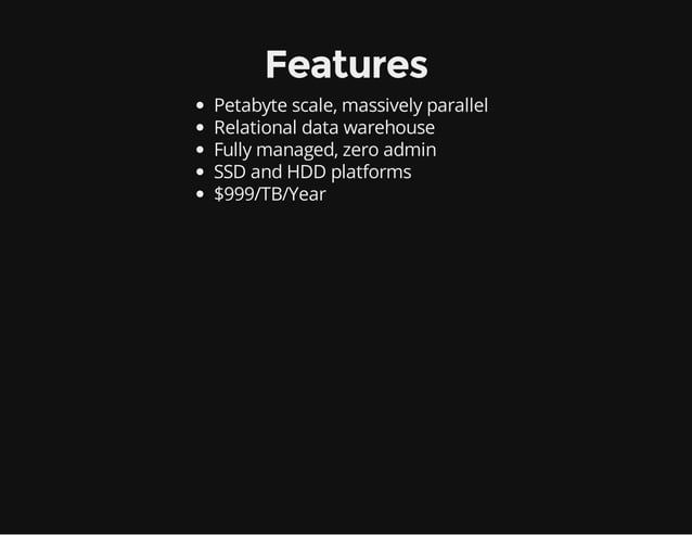 Introduction to Amazon Redshift | PPT