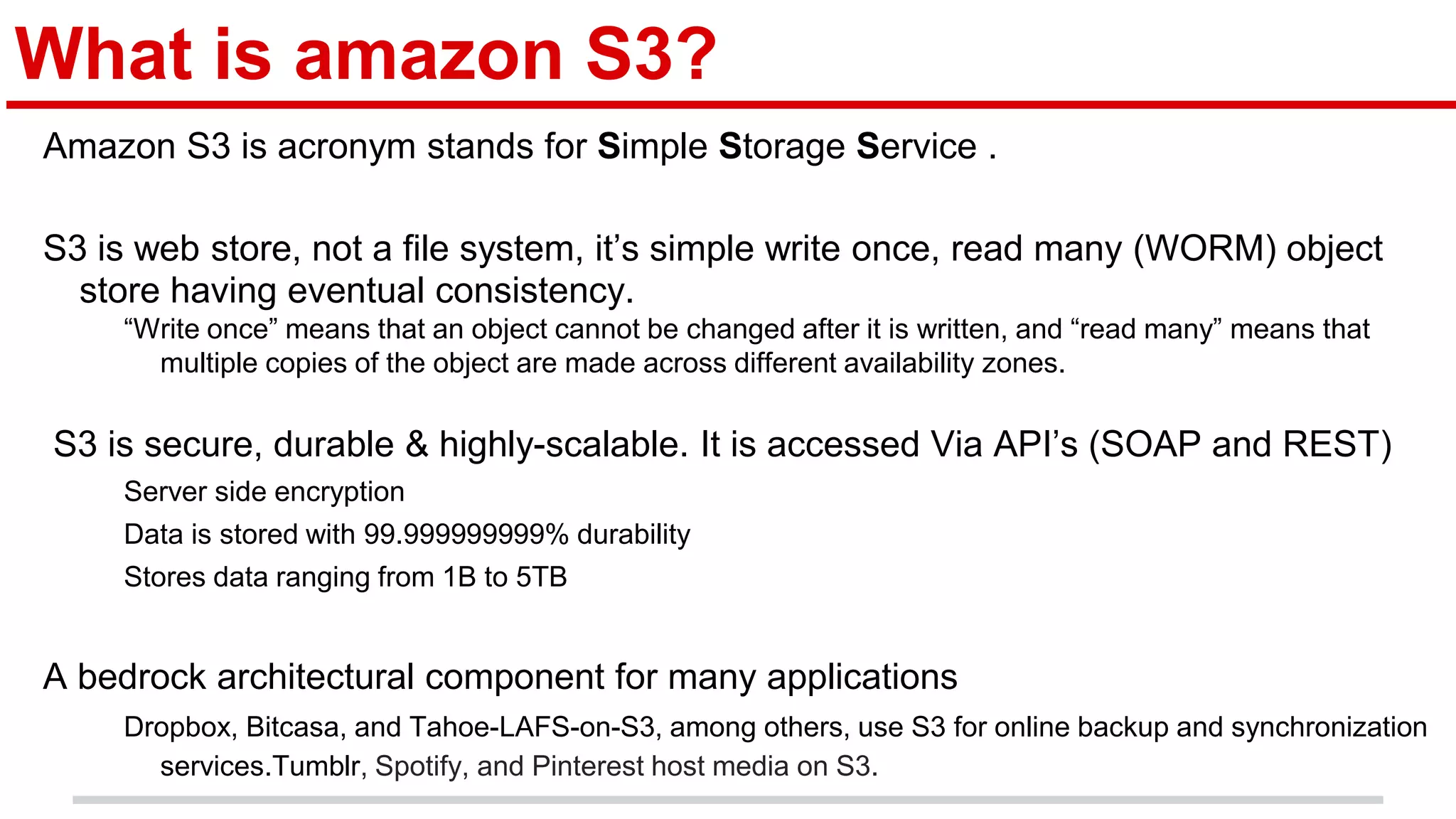 Introduction to Amazon S3 | PPTX