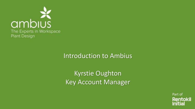 Introduction to Ambius | PPT