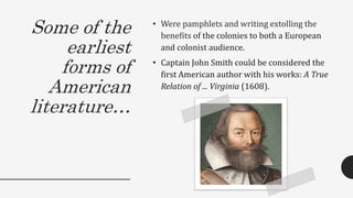 Introduction to american literature | PPTX