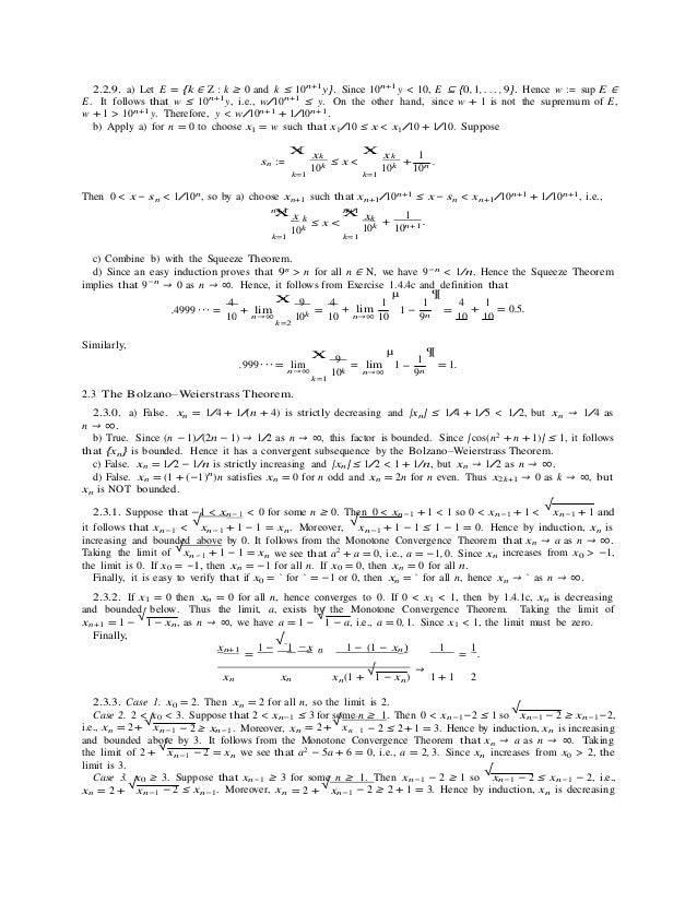 Introduction To Analysis 4th Edition Wade Solutions Manual