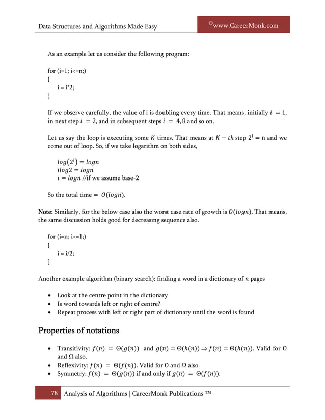 Introductionto analysis of algorithms | PDF