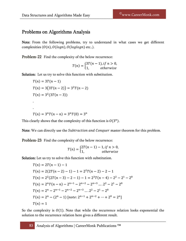 Introductionto analysis of algorithms | PDF