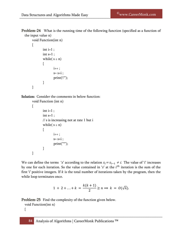 Introductionto analysis of algorithms | PDF
