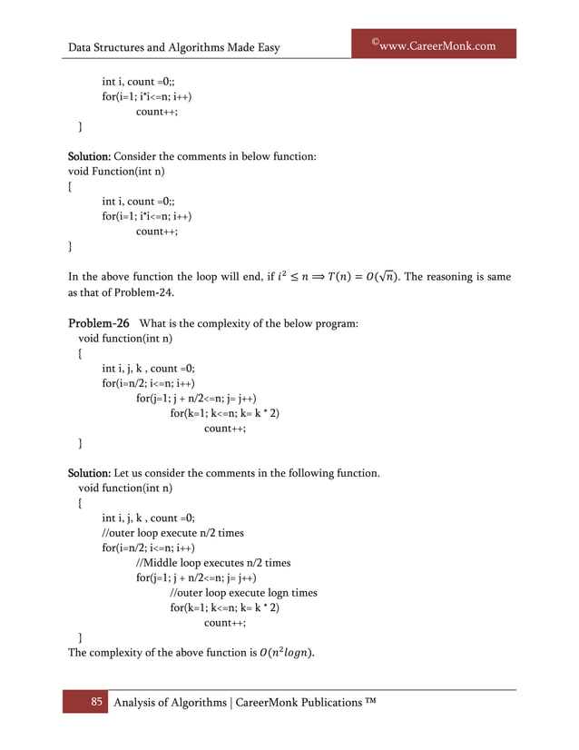 Introductionto analysis of algorithms | PDF