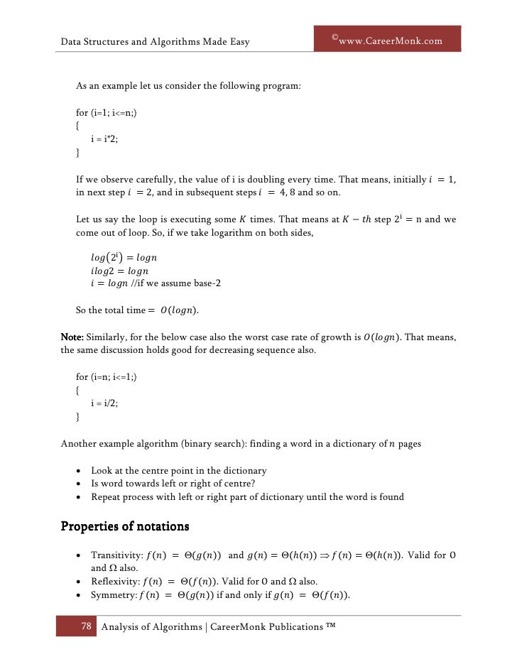 Introductionto Analysis Of Algorithms