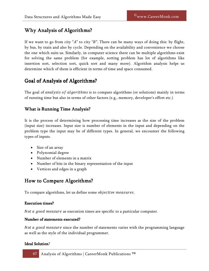 Introductionto Analysis Of Algorithms
