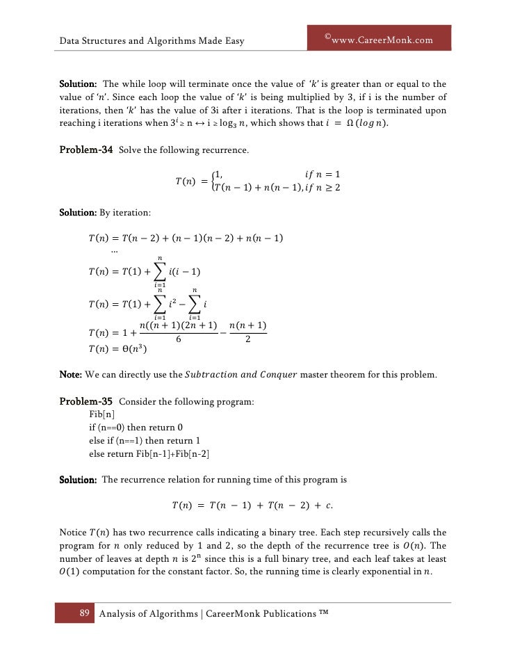 Introductionto Analysis Of Algorithms