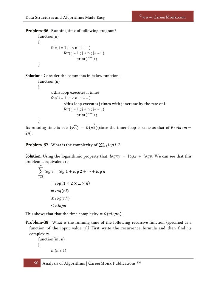 Introductionto Analysis Of Algorithms