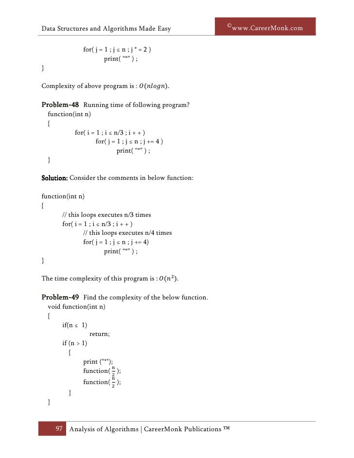 Introductionto analysis of algorithms