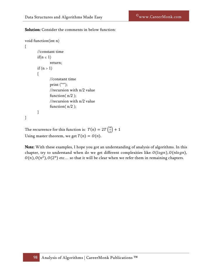 Introductionto analysis of algorithms