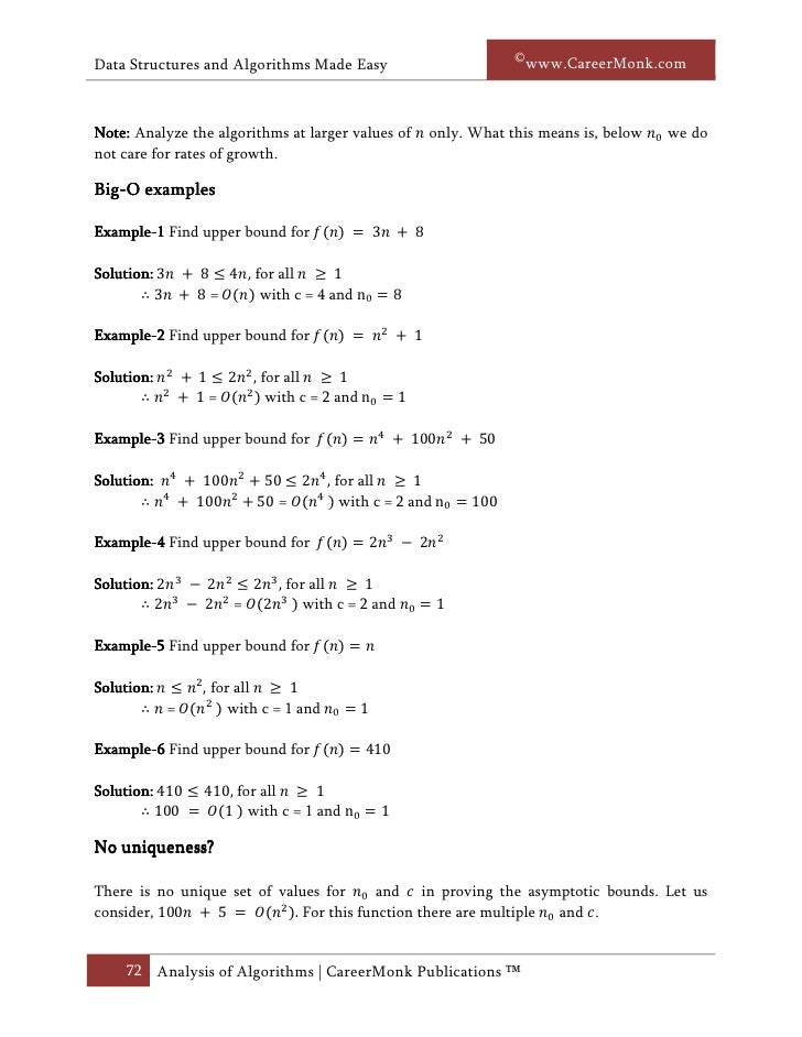 Introductionto Analysis Of Algorithms