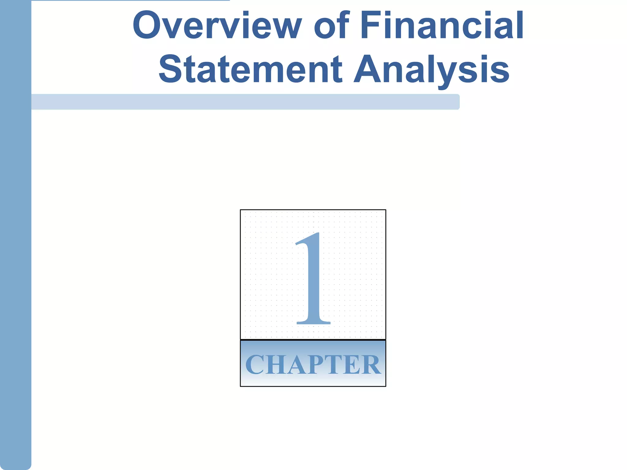 Introduction to analysis of financial statement | PPT