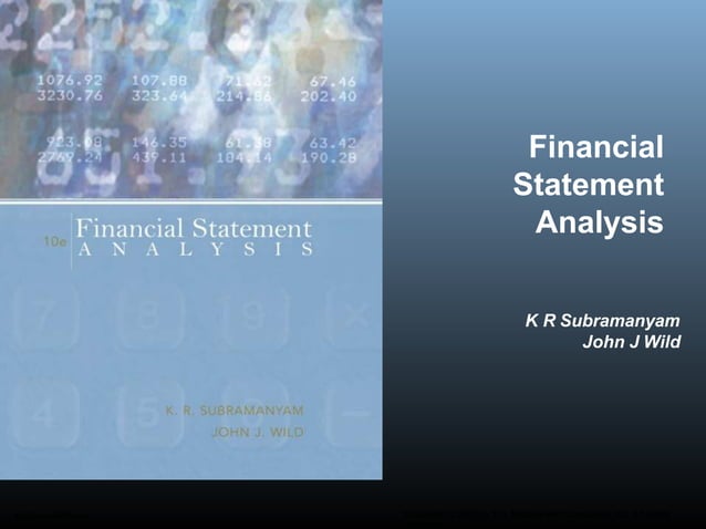 Introduction to analysis of financial statement | PPT