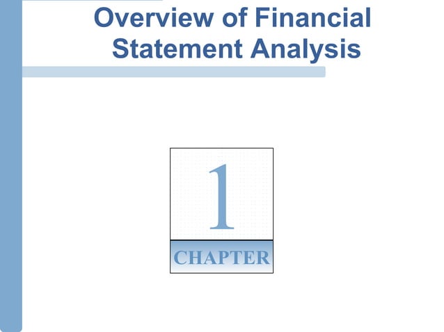 Introduction to analysis of financial statement | PPT