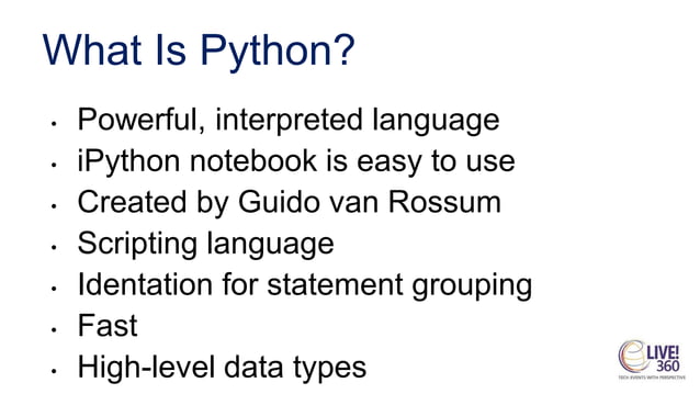 Introduction To Analytics With Azure Notebooks And Python Ppt