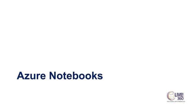 Introduction to Analytics with Azure Notebooks and Python | PPT