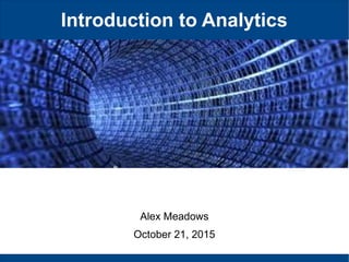 Introduction To Analytics | ODP